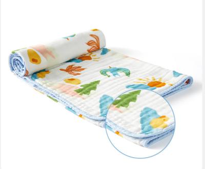 China Soft Good Air Permeability 53'' Printed Gauze Fabric Non Irritating For Garment for sale