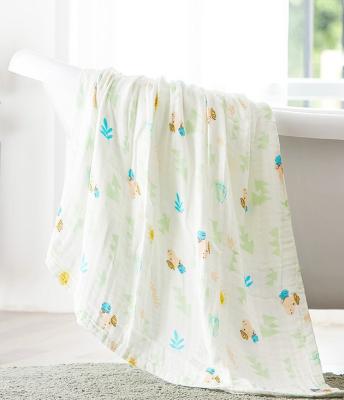 China Five Layers 240GSM Thin Gauze Fabric Swaddle Blanket Fabric Breathable for sale
