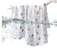 China 240GSM Gauze Swaddle Fabric Good Cold Resistance  Baby Clothing Fabric for sale