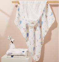 China Antibacterial Breathable 40S Triple Gauze Fabric Lovely Patterned Gauze Fabric for sale