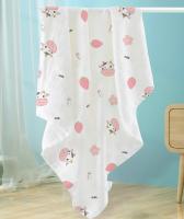 China Lovely Dinosaur Printing Muslin Gauze Fabric 110gsm Good Water Absorption for sale