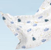 China Reactive printing 6 Layer Gauze Fabric 58 inch Keep Warm Baby Swaddle Fabric for sale