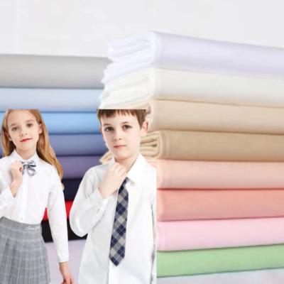 China School Uniform Poplin Cotton Fabric 133X72 100% Cotton 40SX40S 120GSM Woven for sale