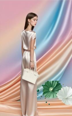 China Double-Sided Satin Imitation Silk  97% Polyester 3% Spandex Satin Polyester 190gsm Evening Gowns Blouses And Scarves for sale