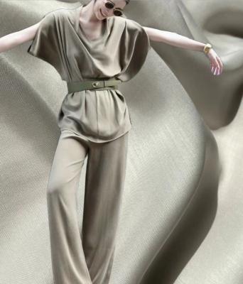 China Regenerated Cellulose Fiber  100%Cupro 113gsm Woven Fabric Cupro Vs Viscose for sale