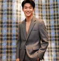 China 30%Rayon 70%Polyester 280gsm 280gsm Smooth Firm Hand Feel Excellent Drape Check Blazer Fabric for sale