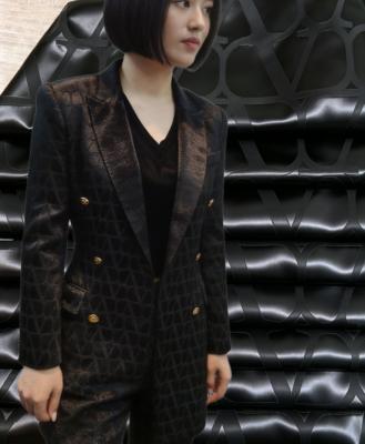 China 225gsm 50%Luxury Acetate Blend Jacquard Suiting Fabric – Silk-Look Elegance For Contemporary Womenswear for sale