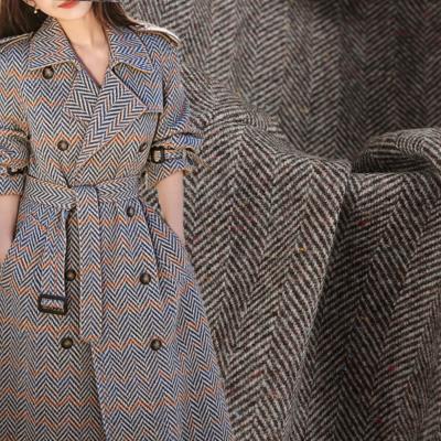 China 225 GSM Herringbone 50% Wool Coat Suit Fabric – Timeless Elegance With Noble European Style for sale