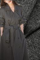 China 210 GSM 50% Wool 50% Polyester Suit Fabric with Invisible Check for Premium Tailoring for sale