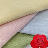 China 220 GSM Breathable Wrinkle Resistant Linen Rayon Fabric for Blouses and Shirts for sale