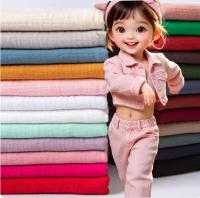 China 130GSM 100% Cotton Double Gauze Fabric Breathable Organic Cotton Muslin Fabric for Baby Clothing for sale