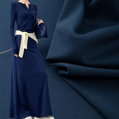 China 91% Cotton 9% Spandex Double Knit Fabric 280gsm with High Wrinkle Resistance for Premium Jackets and Hoodies for sale
