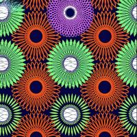 China Premium 100% Cotton African Wax Print Fabric with Vibrant Colors and 115cm Width for sale