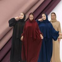 China Premium Microfiber Nida Fabric for Abaya - 100% Polyester 100-120gsm with Soft Touch & Silky Feel and Wrinkle Resistance for sale