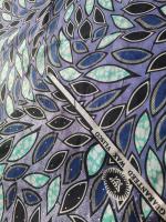 China African Wax Print Fabric with Hot-fix Rhinestones – 91% Cotton 9% Spandex, High Wrinkle Resistance, Excellent Elastic Recovery for sale