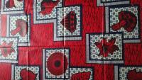 China Vibrant Durable High Wrinkle Resistance African Wax Print Polyester Fabric for sale