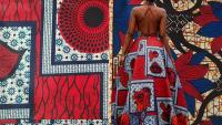 China Vibrant Durable High Wrinkle Resistance African Wax Print Polyester Fabric for sale