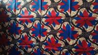 China Vibrant Durable High Wrinkle Resistance African Wax Print Polyester Fabric for sale