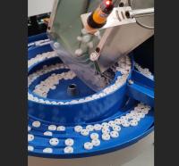 China Ceramic Water Valve Piece Vision Inspection Machine Elevator + Vibrating Plate Feeding Automatic Packaging for sale