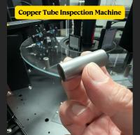 China Copper Tubes Brass Tubes Visual Inspection Machine Detection Speed 100-300 Pcs/Min for sale