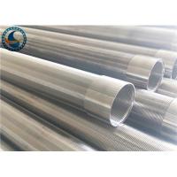 China Full Welded Johnson Screen Pipe , Round Rod Based Vee Wire Screen for sale