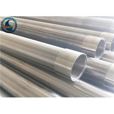 China Full Welded Johnson Screen Pipe , Round Rod Based Vee Wire Screen for sale