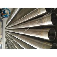 China SS Johnson Wire Screen Tube / Welded Wedge Wire Screen ISO Listed for sale