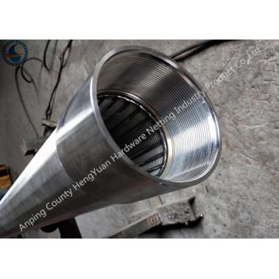 China Continuous Slot Opening Johnson Wire Screen With Threaded Coupling Ends for sale