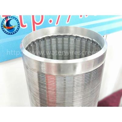 China 40 Slot Johnson Type Vee Shaped Wire Screen For Water Well Filter for sale