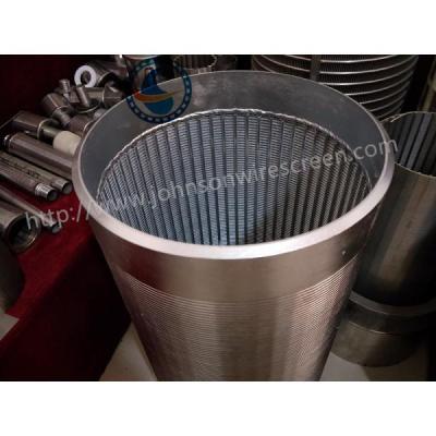 China Cylindrical Johnson Wire Screen For Agricultural Water Supply Systems for sale