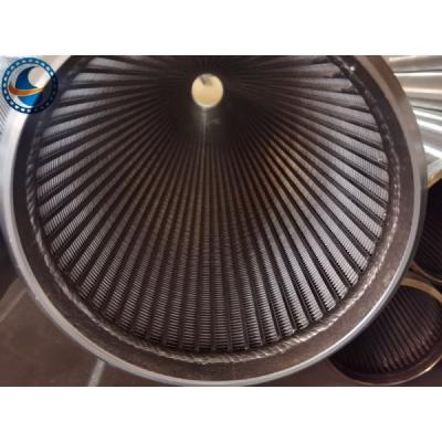 China Aisi 304 Wire Wrapped Screen With High Strength Bevel Welded Rings for sale