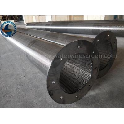 China 304 Stainless Steel Water Wire Screen , Johnson Screen With Flange End for sale