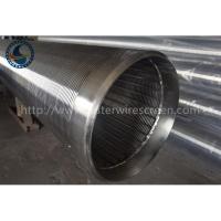 China Stainless Steel Od168mm Wedge Wire Screen Pipe With 1.0mm Slot for sale