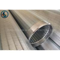 China Q195 Low Carbon Galvanised 168mm Water Wire Screen With Bevel Welded Rings for sale