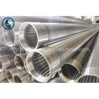 China Johnson Wire Wrapping 304 Stainless Steel Sand Control Screens 2900mm Length for sale