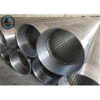 China 30 Slot Non Clogging Vee Shaped Wire Wrapped Screen For Fluid / Solid Separation for sale