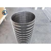 China Johnson Trapezoidal V Line Vee Wire Filter Screen Fito Back Flush for sale