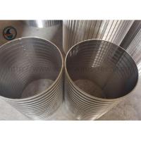 China Johnson Mesh Tube 25mm Slot Wire Wrapped Screen For Filter for sale