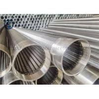 China Johnson V 0.1mm Slot Wire Wrapped Screen Tube For Water Well Sand Control for sale