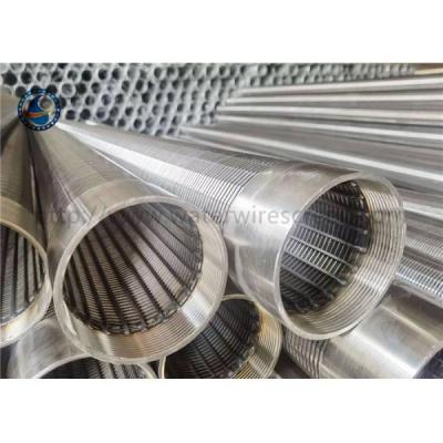 China Johnson V 0.1mm Slot Wire Wrapped Screen Tube For Water Well Sand Control for sale