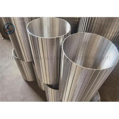 China V Shap Wire Wedge Wire Wound Rotary Drum Screen SUS 304 316l for sale
