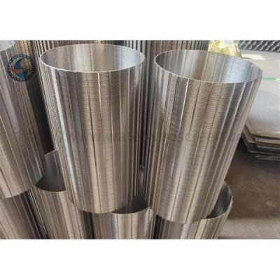 China Reverse Winding Silk Screen Vee Wire Wrapped Screen SGS ISO for sale