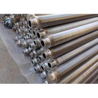 China Anti Alkali Wire Wrapped Water Pipe Screen Stainless Steel for sale