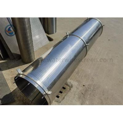 China Anti Acid Stainless Steel Wire Wrapped Screen Slot 20 3*4.6mm for sale