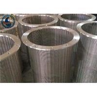 China Stainless Steel Vee Profile Wire Screen / Vee Wire Wrapped Screen Tube for sale