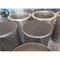 China Wear Resistant Stainless Steel Wedge Wire Mesh With High Bearing Capacity for sale