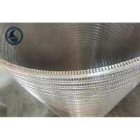 China Vee Shaped Rotary Drum Wedge Wire Screen Pipe 904l Cylindrical for sale
