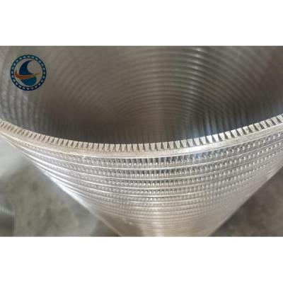 China Vee Shaped Rotary Drum Wedge Wire Screen Pipe 904l Cylindrical for sale