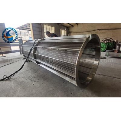 China Ss 304 Wedge Wire Screen Tube Continuous Slot Rotating Drum Filter for sale