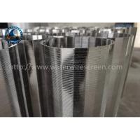 China 0.08mm Slot Opening Stainless Steel Wedge Wire Screen for sale